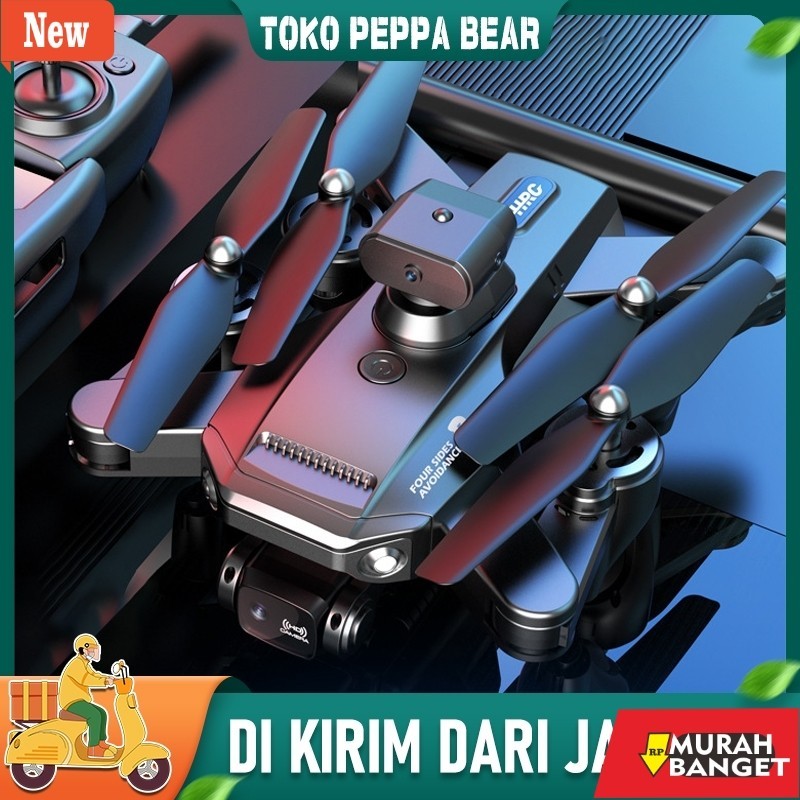 Jual RC mainan pesawat viral- P9 UAV aliran optik quadcopter lipat fotografi udara ultra-jernih ...