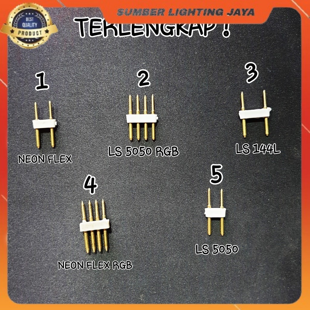 Jual COD & READY STOK JARUM LED STRIP / PIN CONNECTOR RGB / JARUM ...