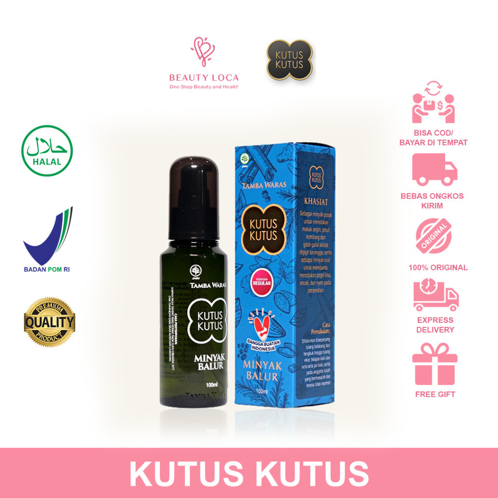 Jual Beauty Loca Minyak Kutus Kutus Herbal Organic 100ml Kemasan Baru