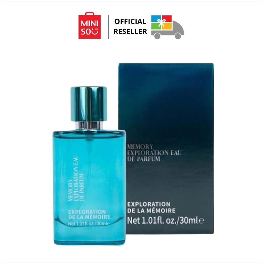 Jual MINISO Parfum Pria Memory Exploration EDP 30ml | Shopee Indonesia