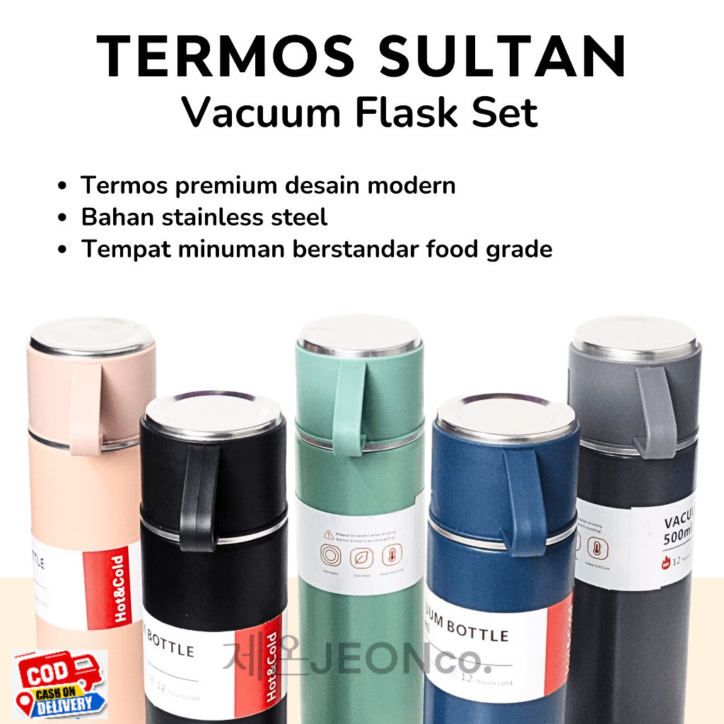 Jual TERMOS SULTAN Vacuum Flask Set / Hampers / Botol Minum Cangkir ...