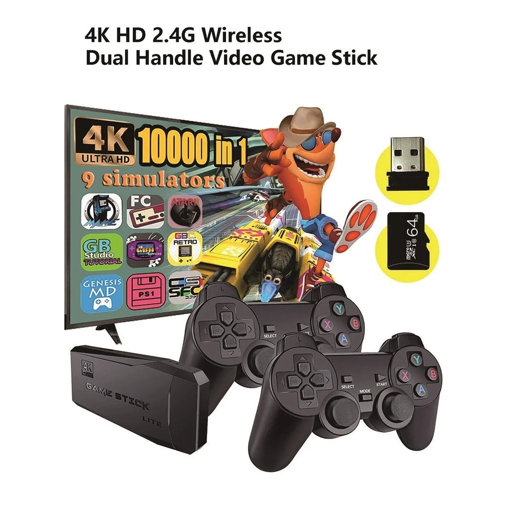 Jual 2.4G 4K HD Video USB With Memory Card Expandable 10000+ Classic ...