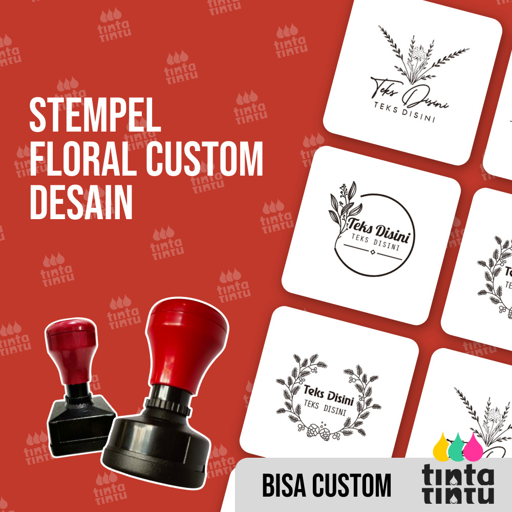 Jual Stempel Floral Custom Desain | Shopee Indonesia