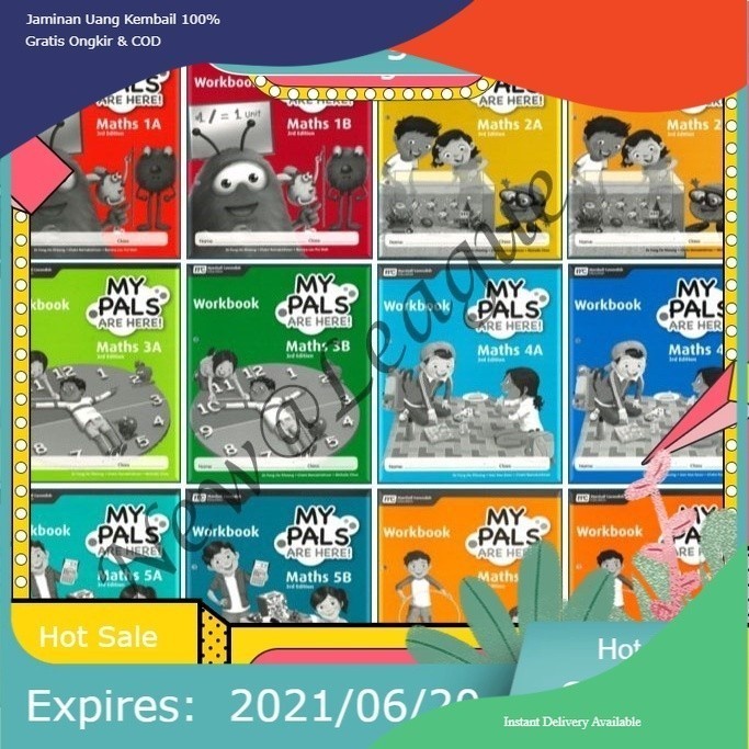 Jual My Pals Are Here Maths Workbook 3rd Edition 1A 1B 2A 2B 3A 3B 4A ...