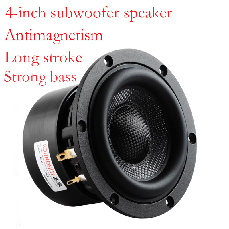 Jual AOSIBAO Hifi 4 Inch Subwoofer Speaker 4 Ohms 8 Ohms Glass Fiber ...