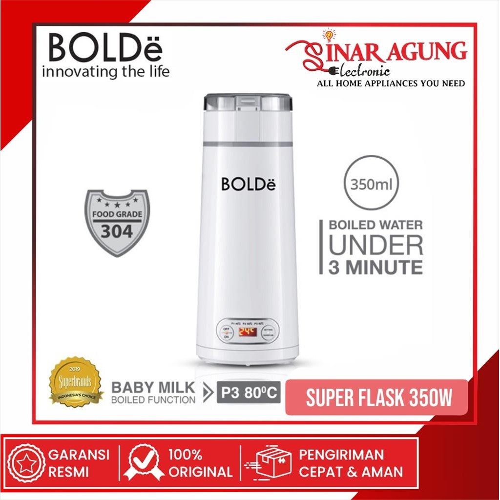 Jual SUPER FLASK ELECTRIC PORTABLE [PEMANAS AIR / 350ML] - WHITE ...