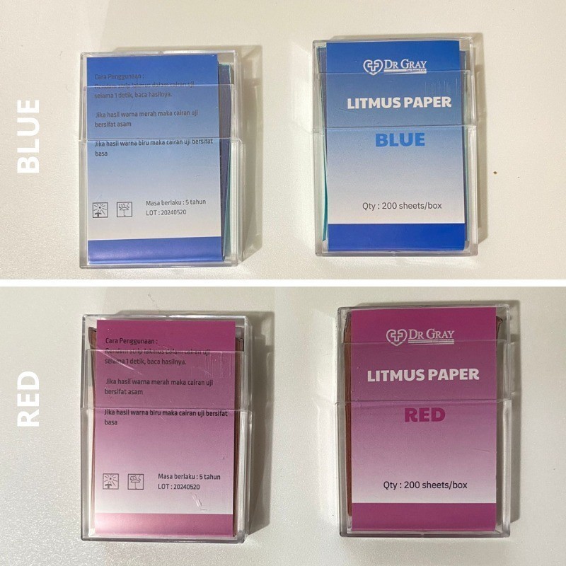 Jual Kertas lakmus paper 10pak x 20strip (200strip) kertas lakmus tes ...