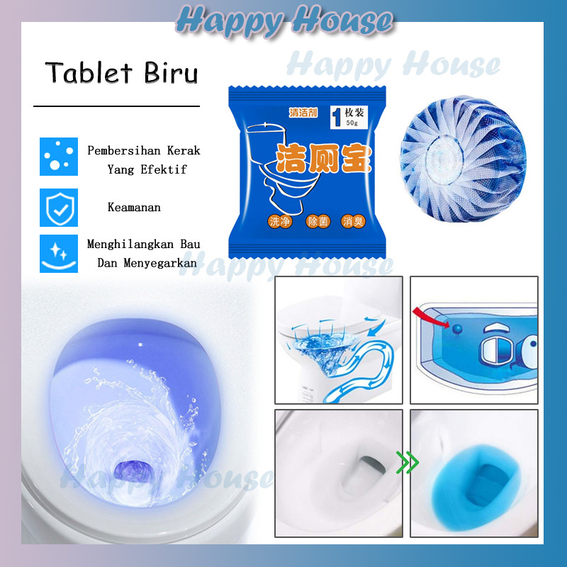 Jual Tablet Biru Pembersih Penyegar Toilet / Blue Clean Tablet ...