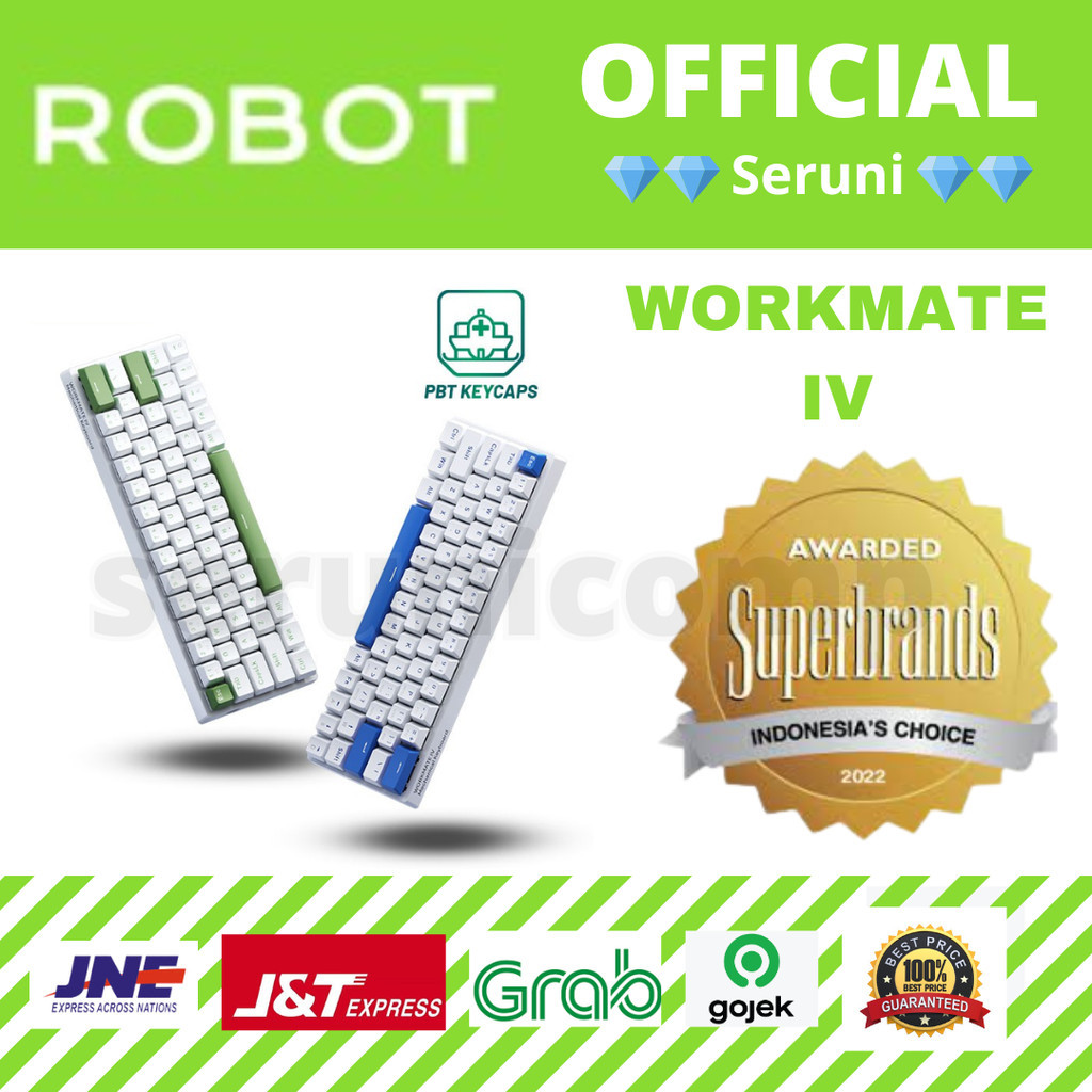 Jual ROBOT WORKMATE IV Keyboard Gaming 94 Keys PBT Keycaps Mechanical ...
