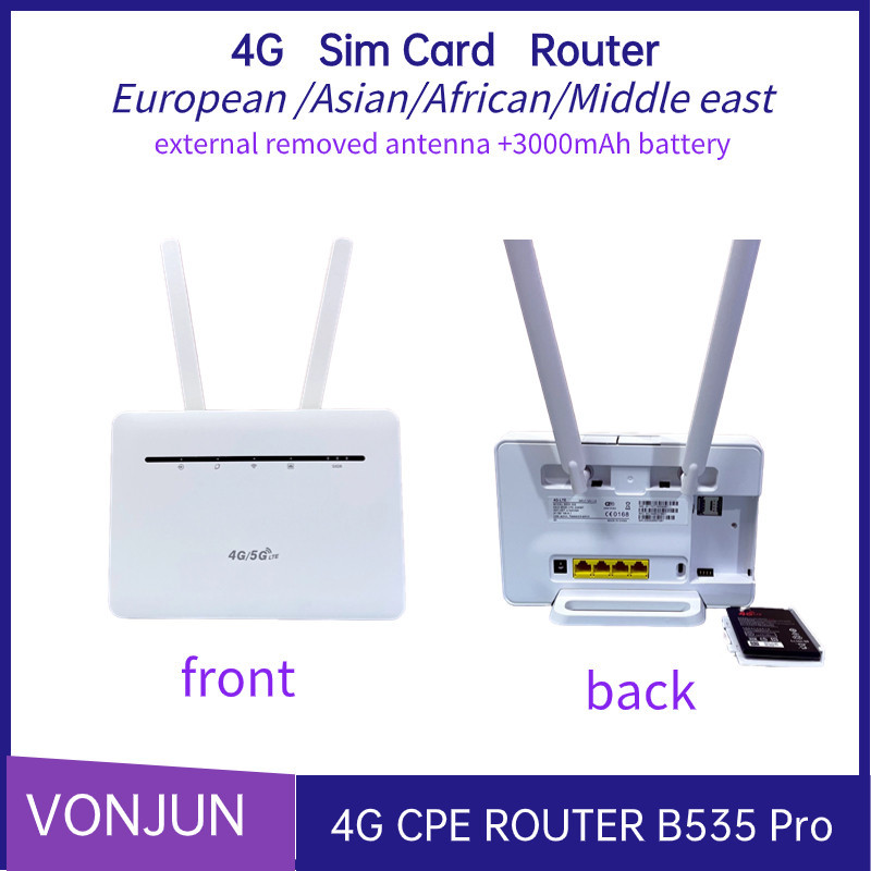 Jual B535 Pro 4G CPE Router 300Mbps CAT4 32 Users WAN LAN Wireless Modem LTE SIM Card Router ...