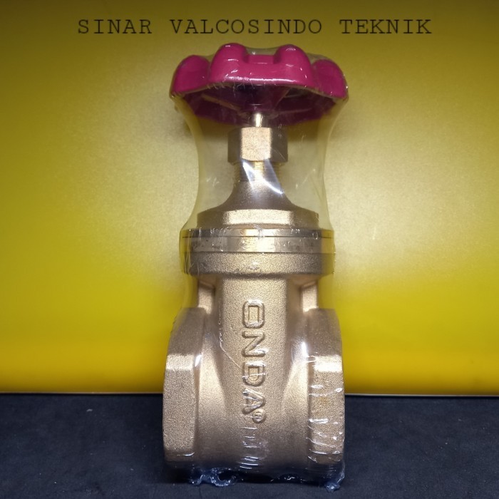 Jual GATE VALVE / STOP KRAN KUNINGAN ONDA" 2 INCH | Shopee Indonesia