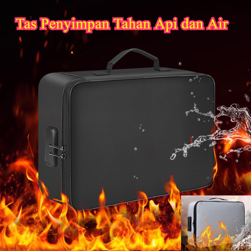 Jual Tas Penyimpan Dokumen Tahan Api dan Air Tempat Berkas Map Travel ...