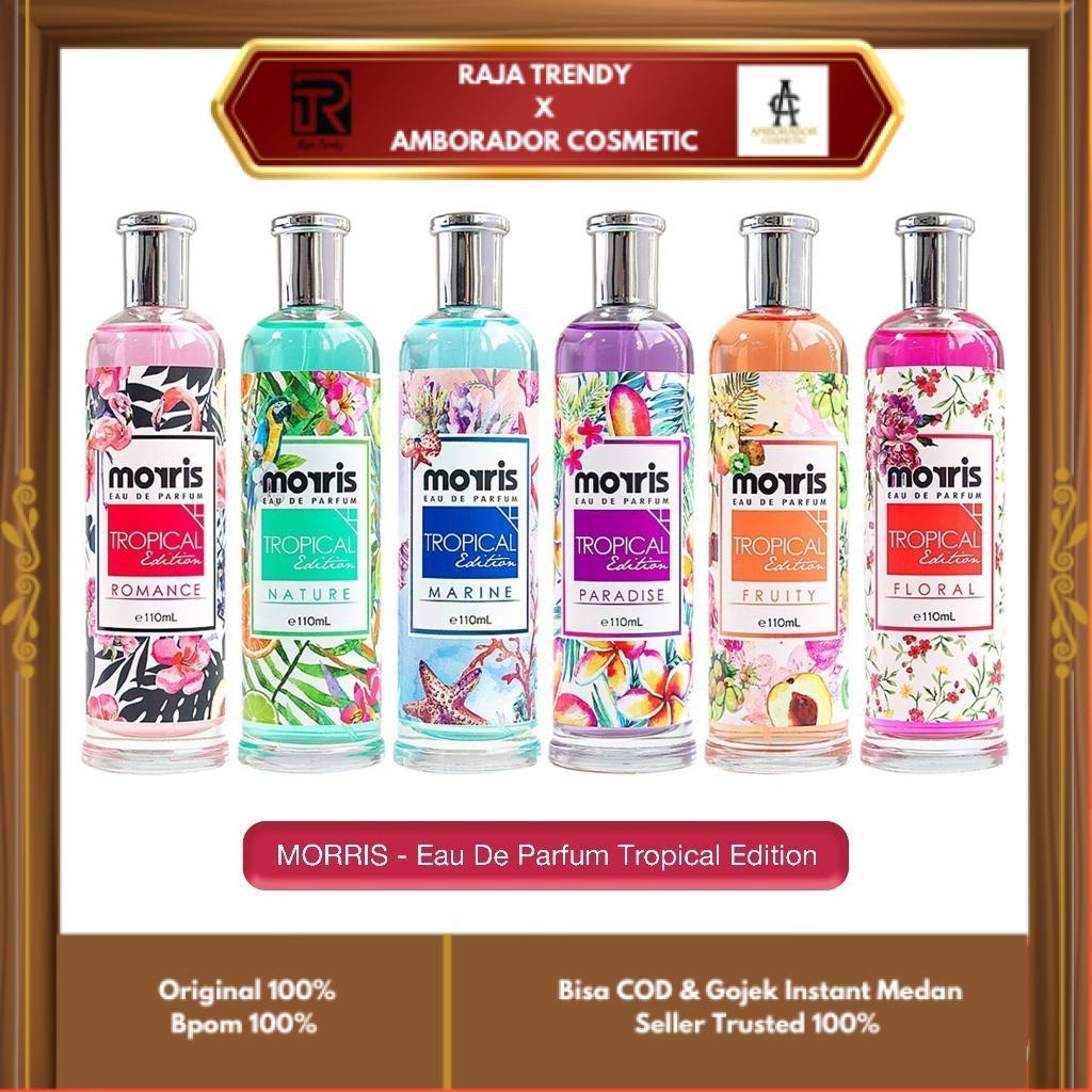 Jual MORRIS - EAU DE PARFUM TROPICAL EDITION ( 110 ml ) - Parfum Wanita ...