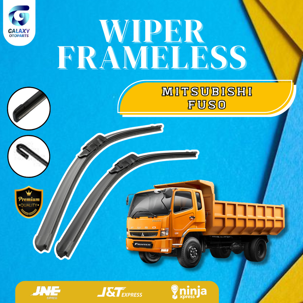 Jual Wiper Mobil Mitsubishi Truk Fuso - Model Frameless Soft 1 Set Kiri ...