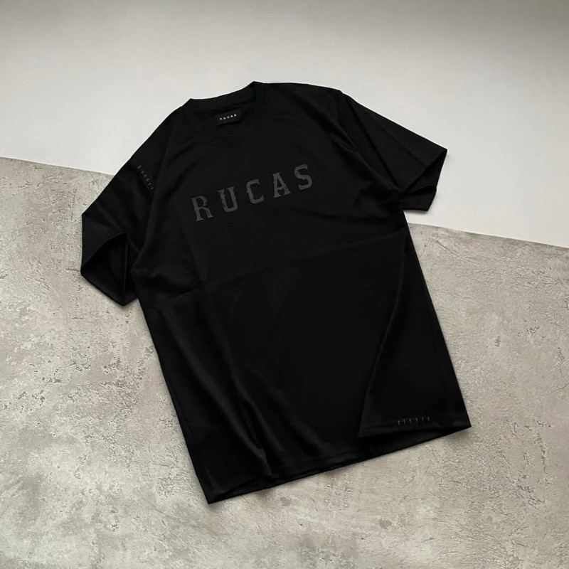 Jual 【Ori】 Rucas “The Initial” Hand Stitch Black On Black Tee 100% ...