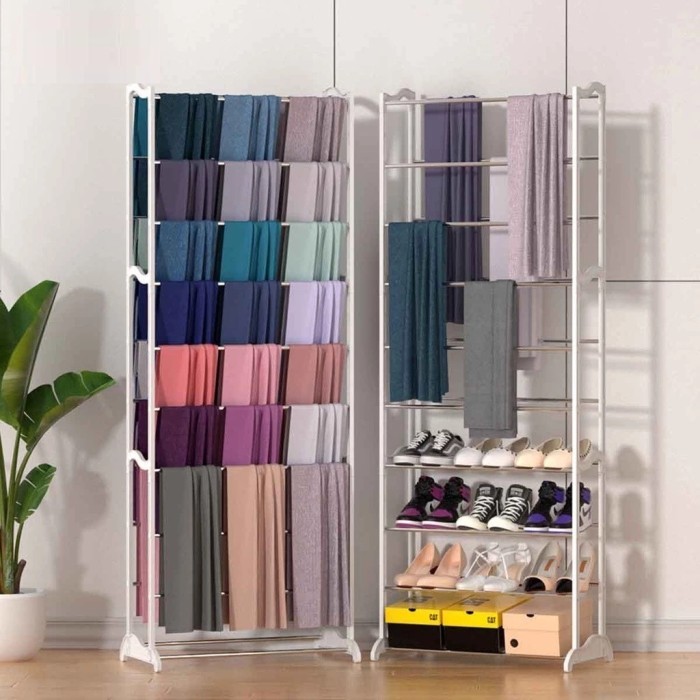 Jual Stand Hanger Rak sepatu rak jilbab rak amazing Shoe Rack shenar ...