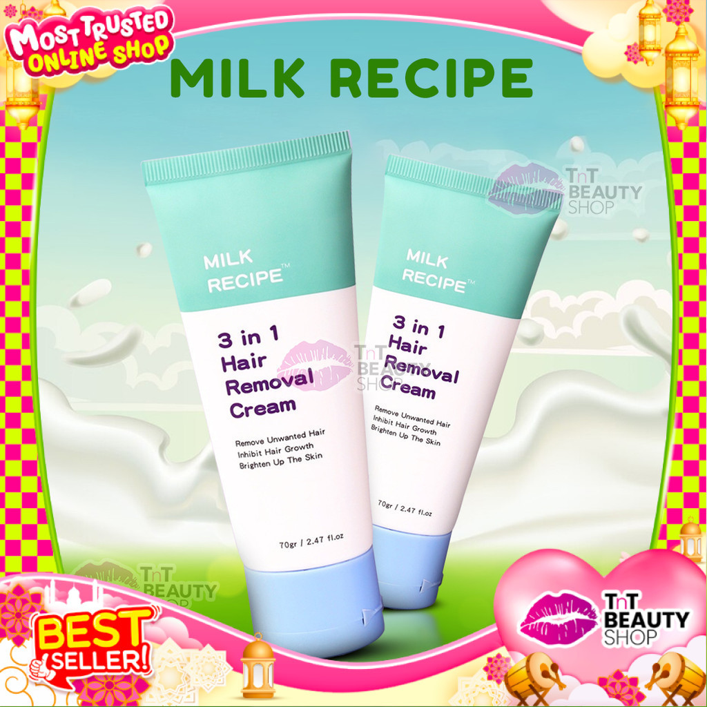 Jual Milk Recipe 4 in 1 Hair Removal Cream 70gr | Krim Penghilang Bulu ...