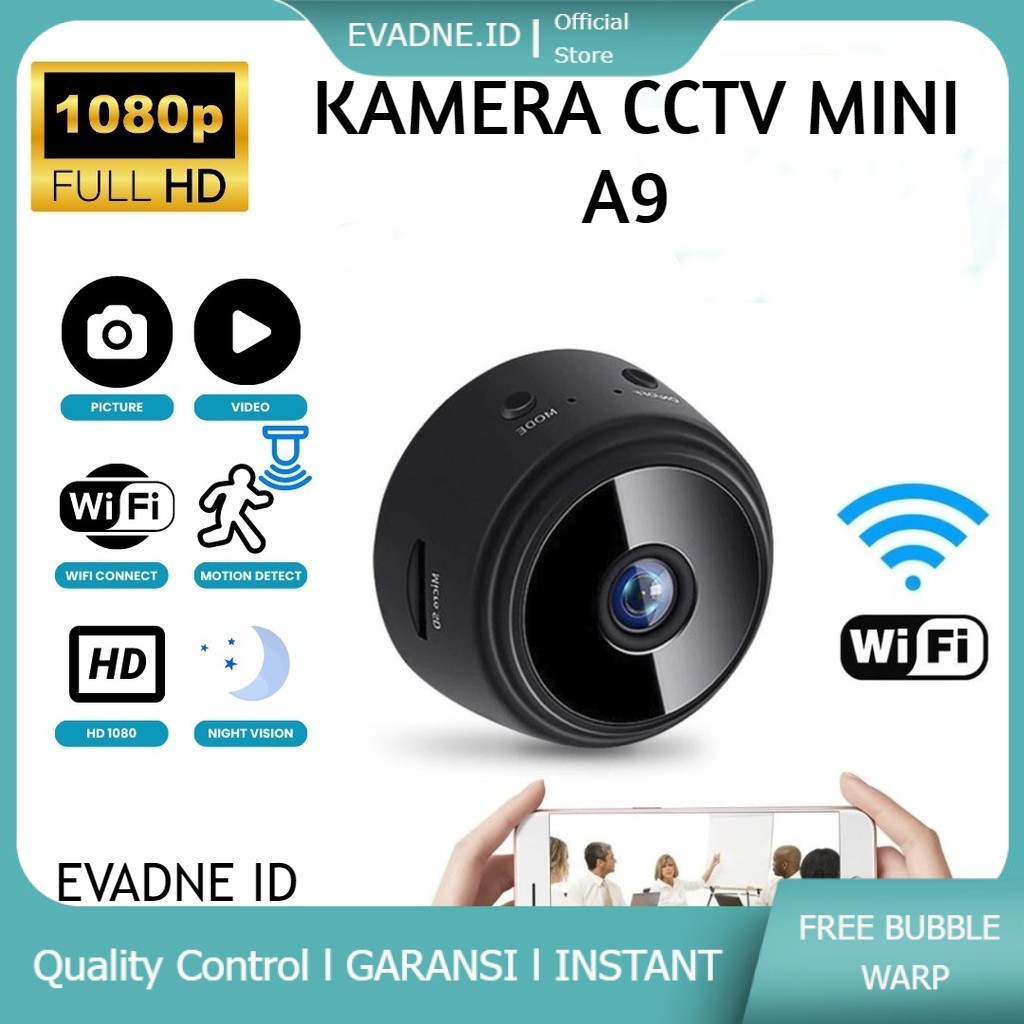 Jual [PROMO] Wireless A9 Mini Camera Wifi Hd 1080P Micro Kamera v380 ...