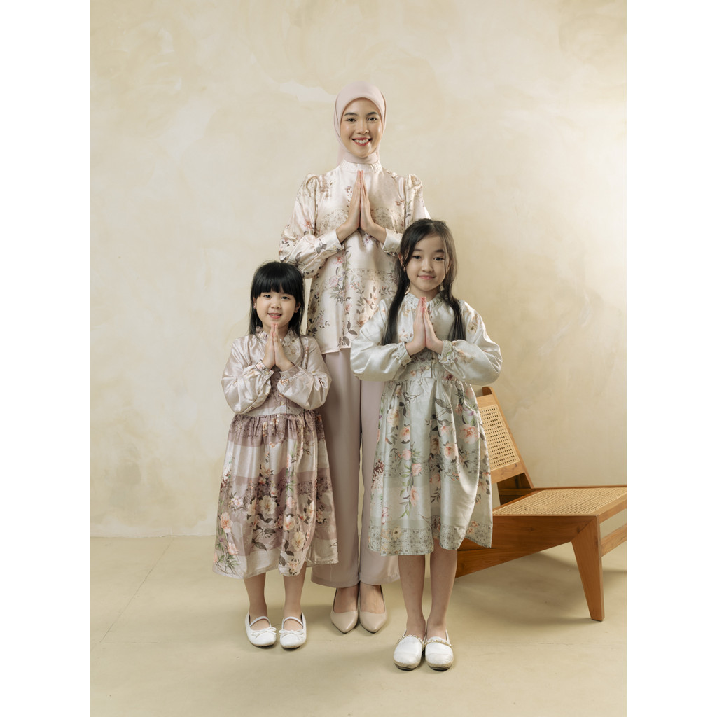 Jual MISS 80 Sally Blouse Sarimbit Mom & Kids Dress / Couple Ibu & Anak ...