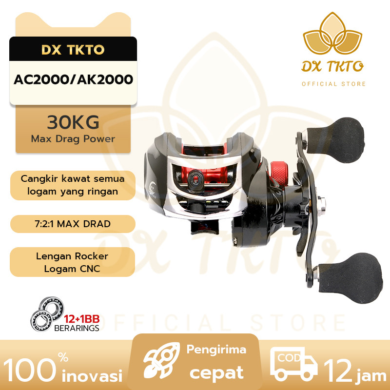 Jual 【COD】DX TOKO Reel Pancing New Casting Fishing Reel Max Drag 10kg ...