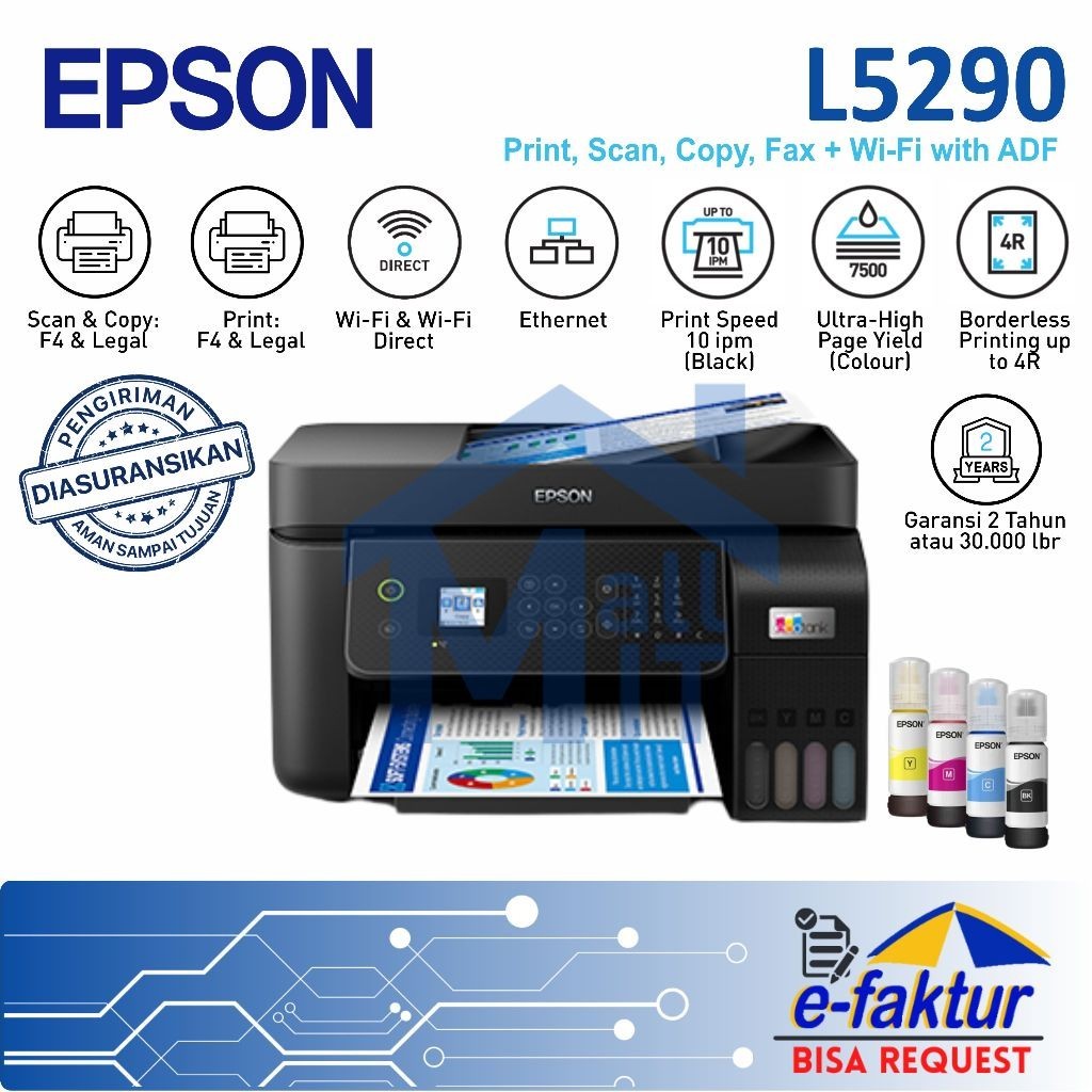 Jual MALLIT EPSON Printer Epson L5290 L-5290 Pengganti L5190 F4 Legal ...