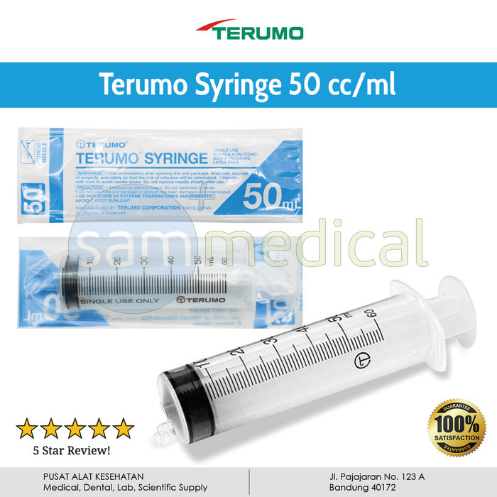 Jual Terumo Syringe Luer Eccentric 50ml / Spuit Lubang Pinggir 50cc ...