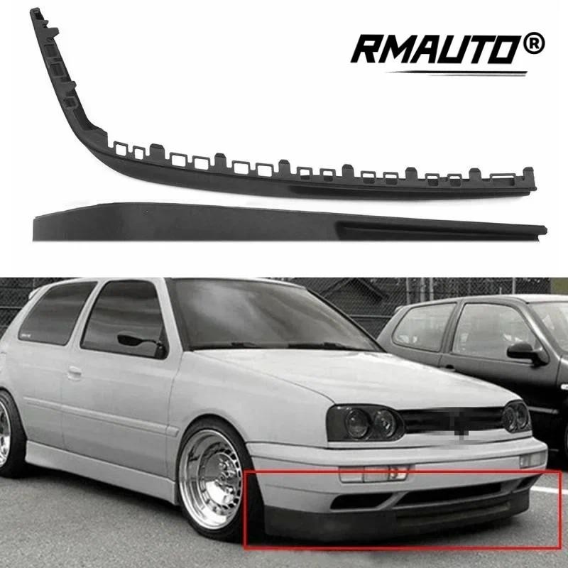 Jual 1 Pair Euro Car Front Deep Bumper Chin Spoiler Lip Sport Valance Splitter For VW Golf MK3 3 ...