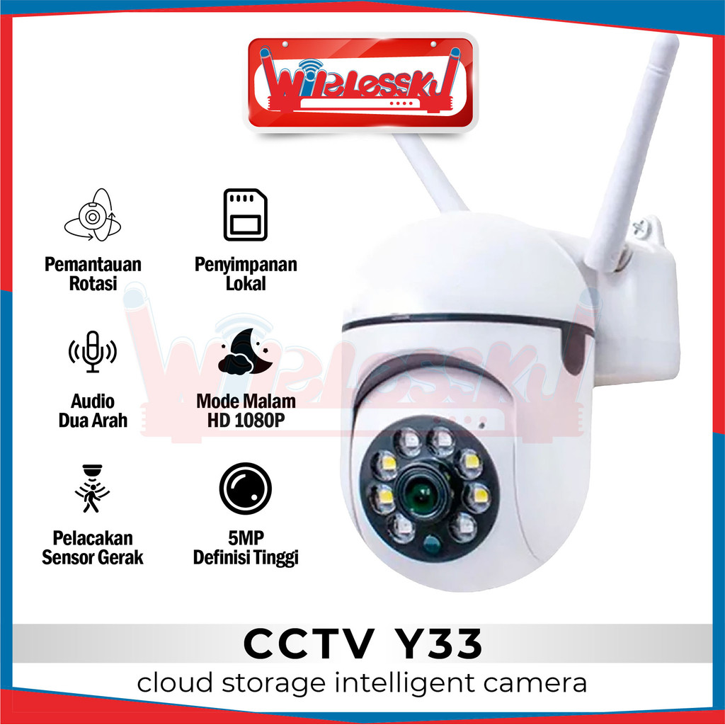 Jual CCTV Smart Y33 Wide Camera Night Vision dengan Komunikasi 2 Arah ...