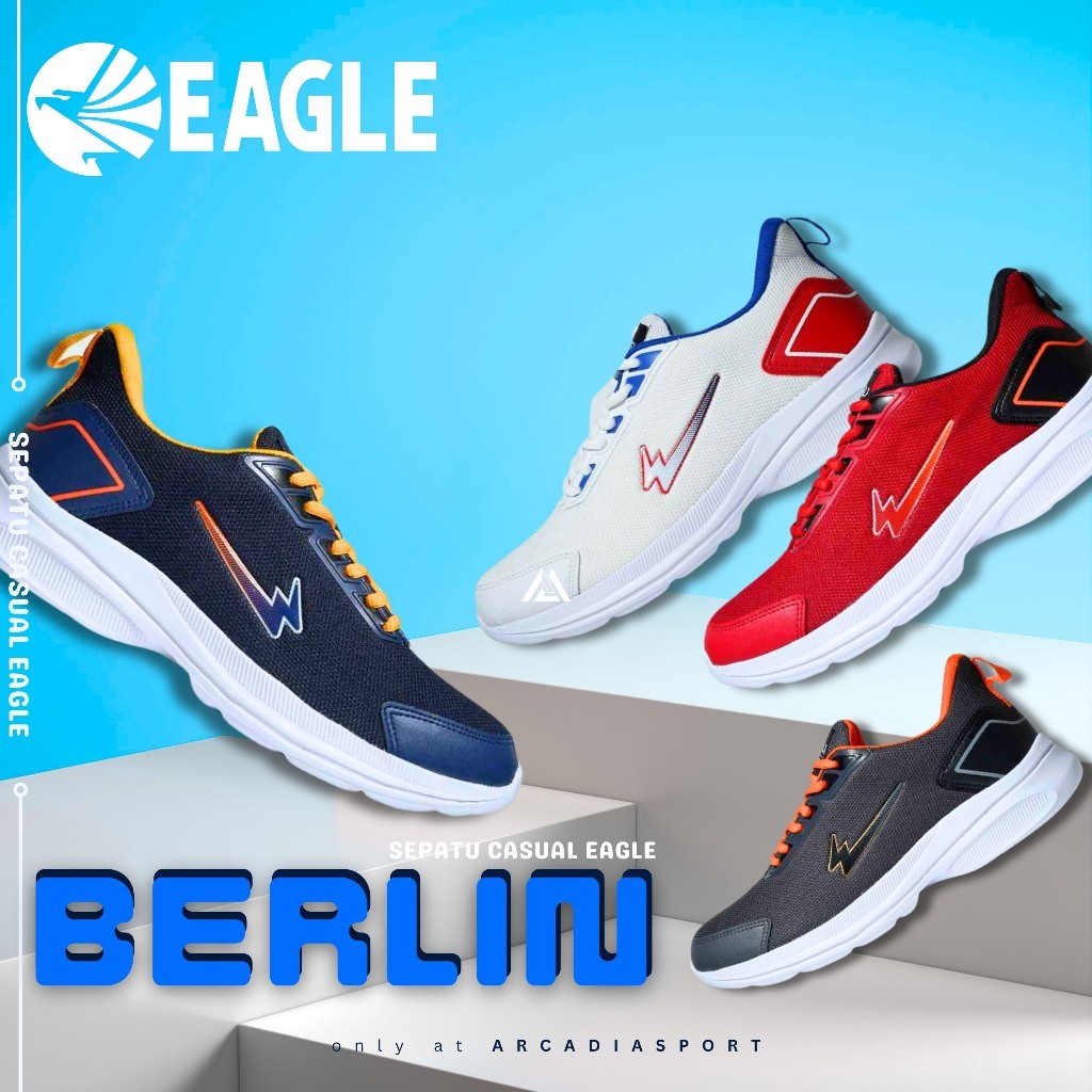 Jual EAGLE BERLIN SEPATU RUNNING CASUAL UNISEX ORIGINAL | Shopee Indonesia
