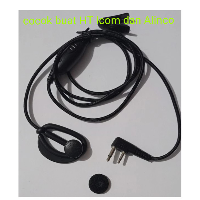 Jual Headset HT TL cocok buat HT Icom Alinco v80,v86,v88 dan HT Alinco ...