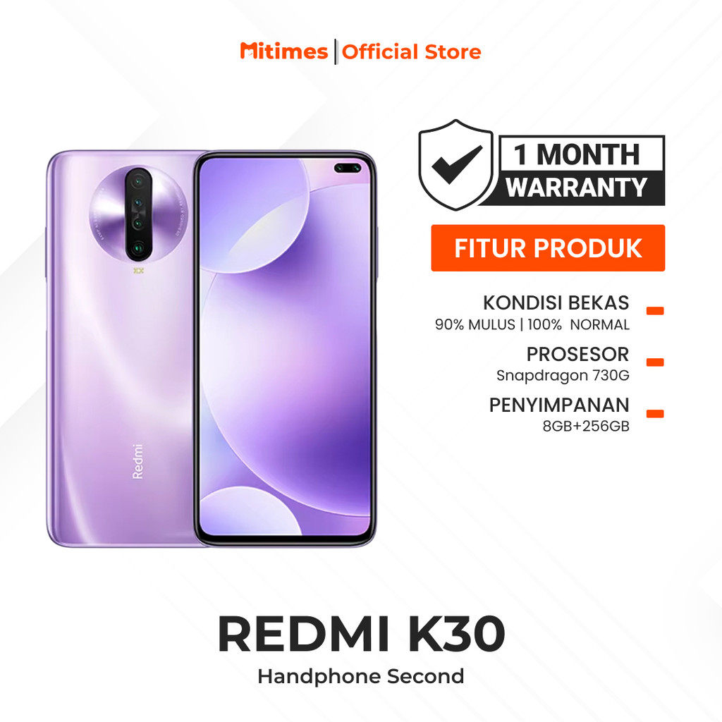 Jual Xiaomi Redmi K30 8/256 GB Seken Bekas Original | 99% Mulus | 100% Fungsi Normal | Shopee ...