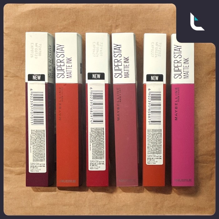 Jual Maybelline Lipstik Superstay Matte Ink Lip Cream Original All-2 | Shopee Indonesia