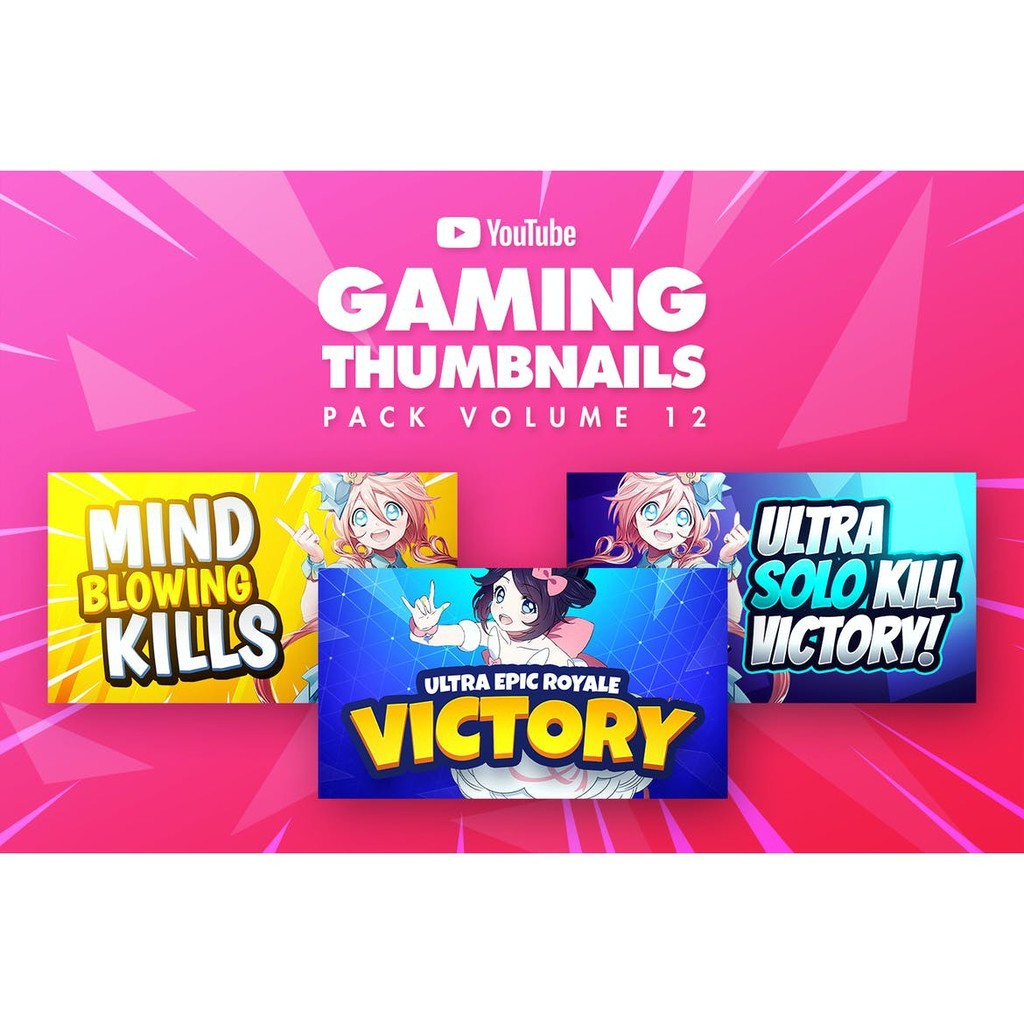 Jual Gaming Youtube Thumbnails Pack | PSD | Photoshop | Shopee Indonesia