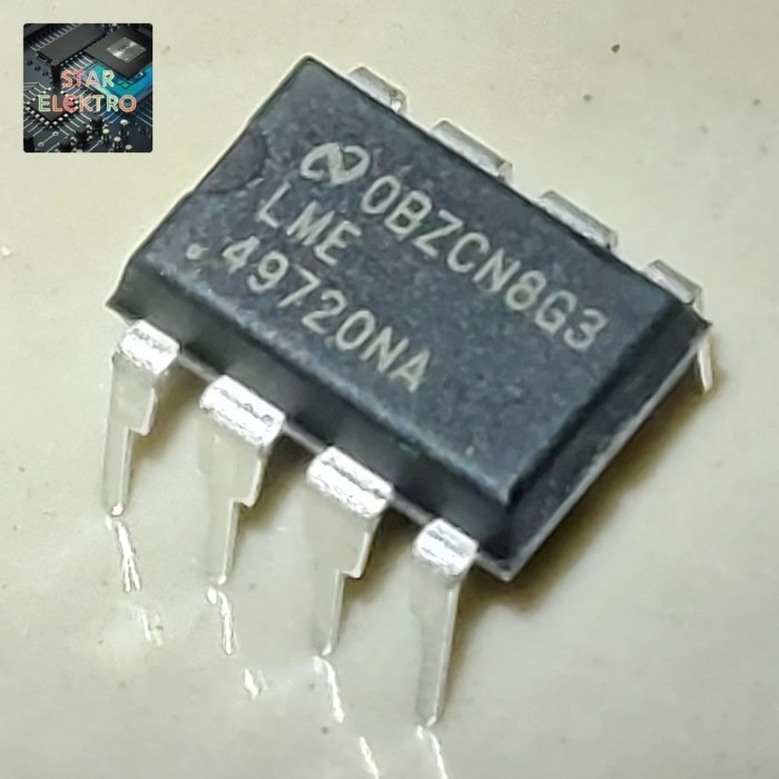 Jual LME 49720NA Dip-8 LME49720NA LME49720 IC Dual OpAmp 49720 55MHz ...