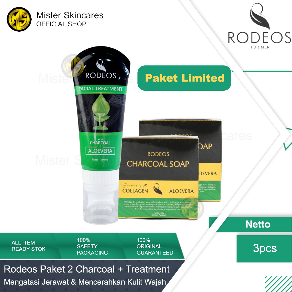 Jual Rodeos Paket Limited - Paket Sabun Muka untuk Kulit Cerah Bebas ...