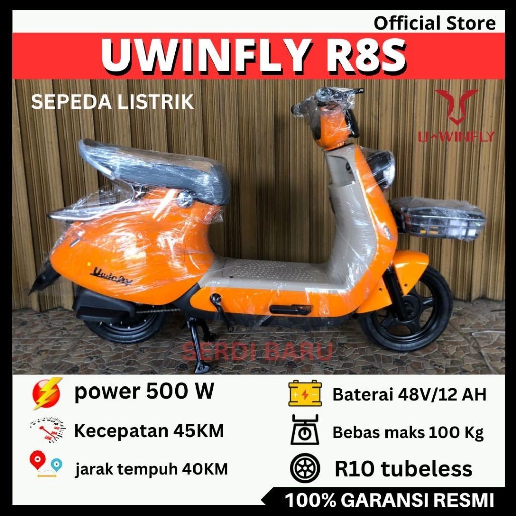 Jual SEPEDA LISTRIK UWINFLY R8S GARANSI RESMI SEPEDA LISTRIK MURAH R8S ...