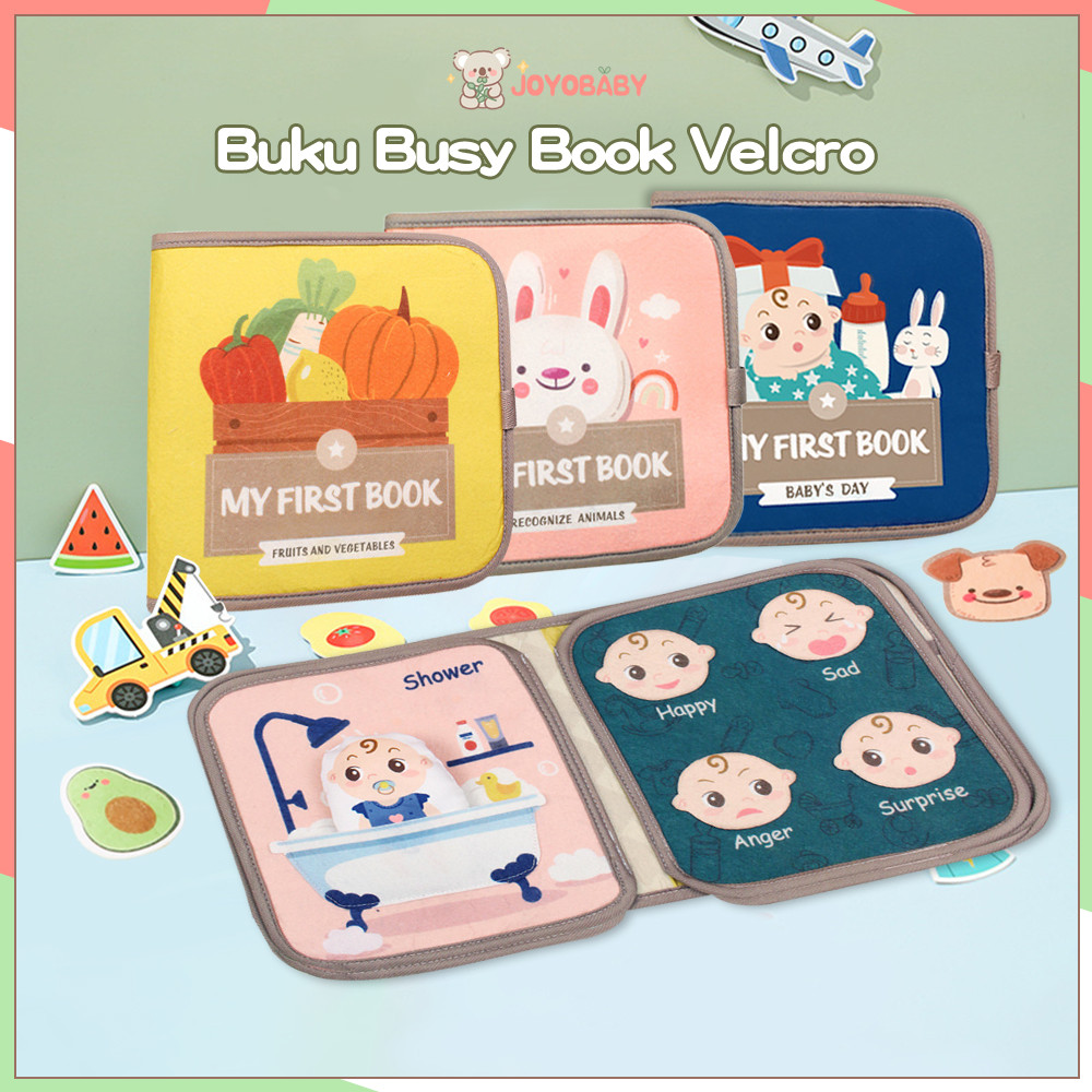 Jual JOYOBABY Buku aktivitas busy book velcro Quiet Book Diy Mainan ...