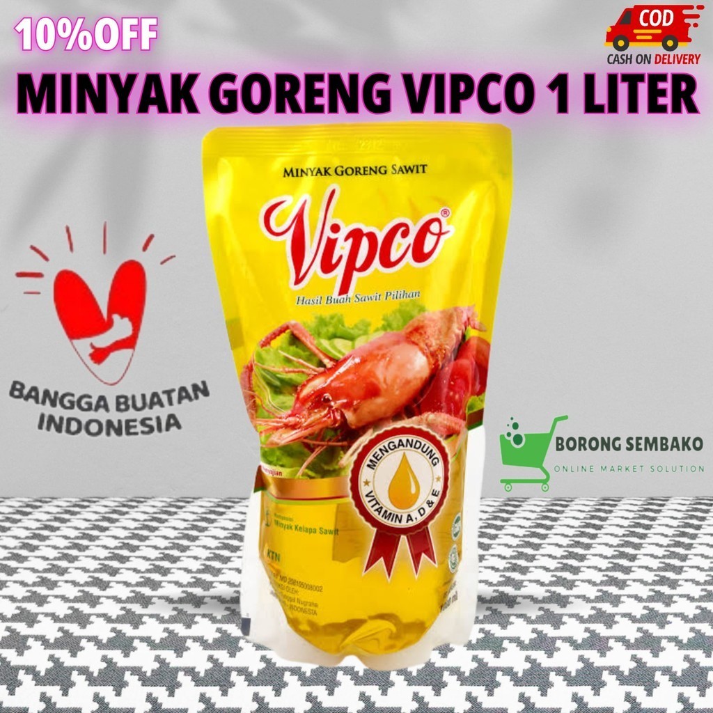Jual Vipco 1 Liter / Minyak Goreng 1 Liter Vipco / Minyak Goreng Vipco 1 Liter | Shopee Indonesia