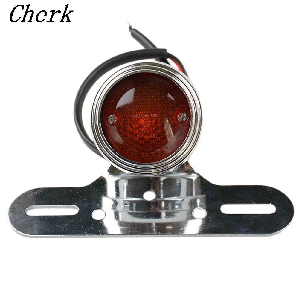 Jual STOPLAMP LED Lampu Rem Belakang Motor Custom Cherk Bulat Harley HD ...