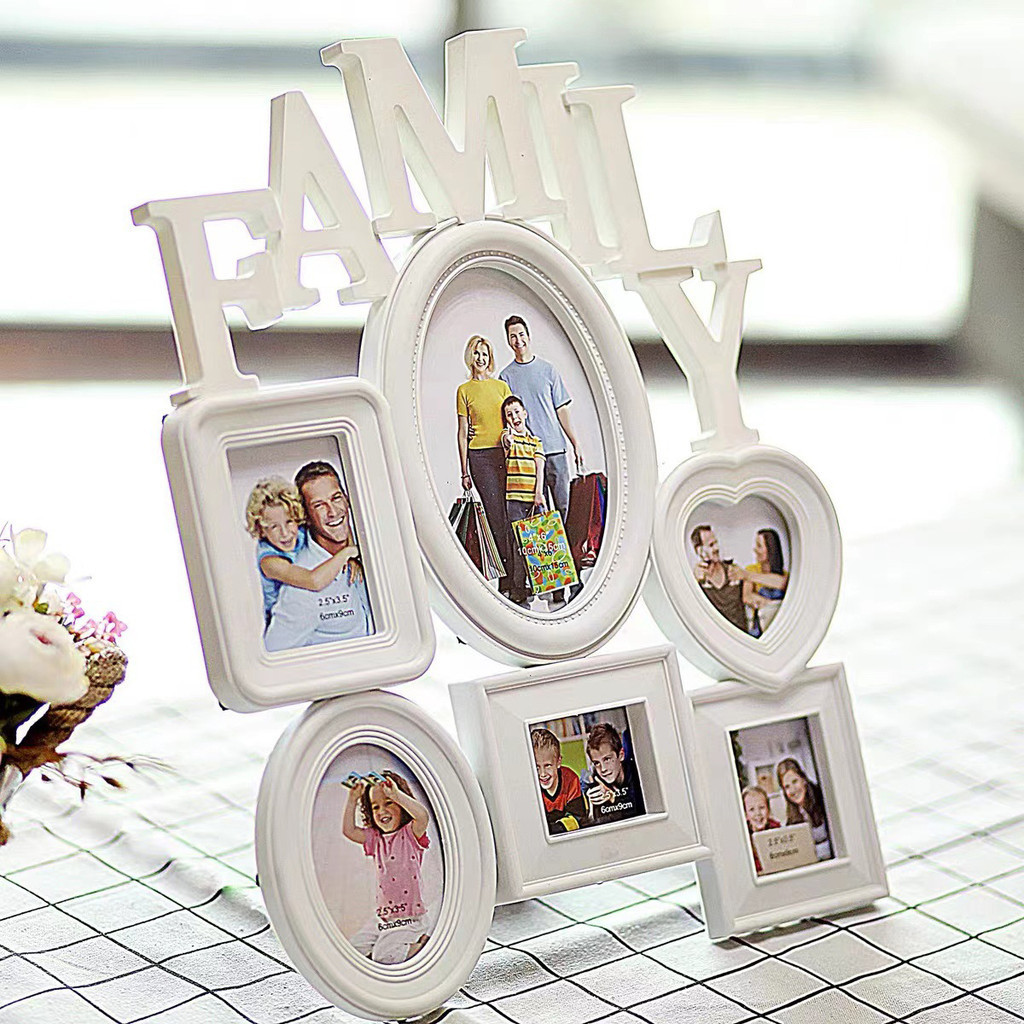 Jual family family picture frame combination connected wall photo wall ...