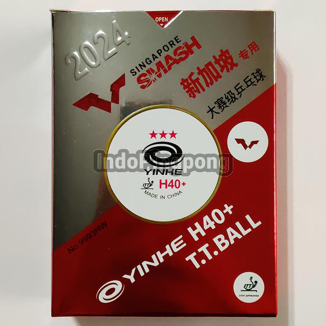 Jual Yinhe 3-Star WTT 2024 Singapore Smash H40+ Balls | Shopee Indonesia