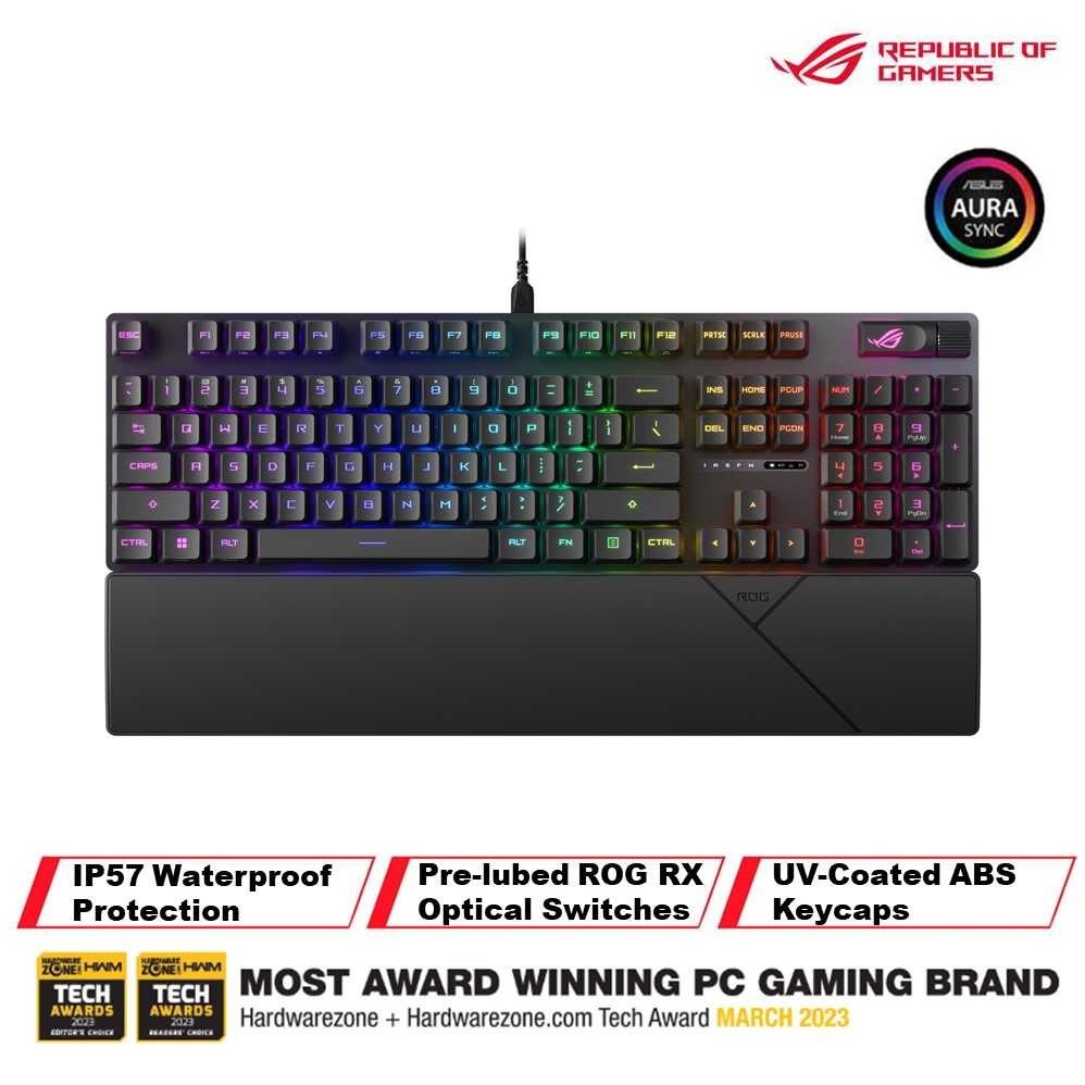 Jual Asus ROG Strix Scope II RX Gaming Keyboard with Pre-lubed ROG RX ...