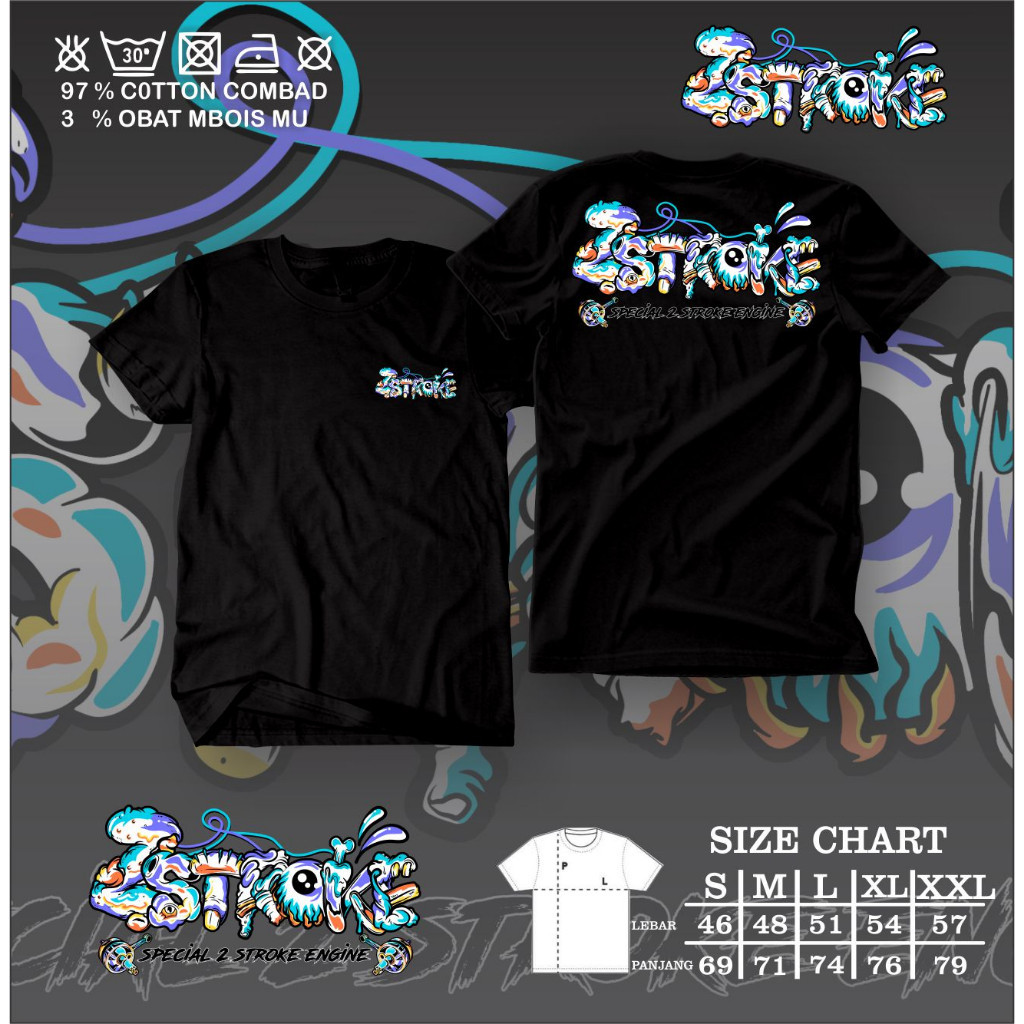 Jual Kaos 2 Stroke Baju Motor 2 Tak Two Stroke Engine racing distro ...