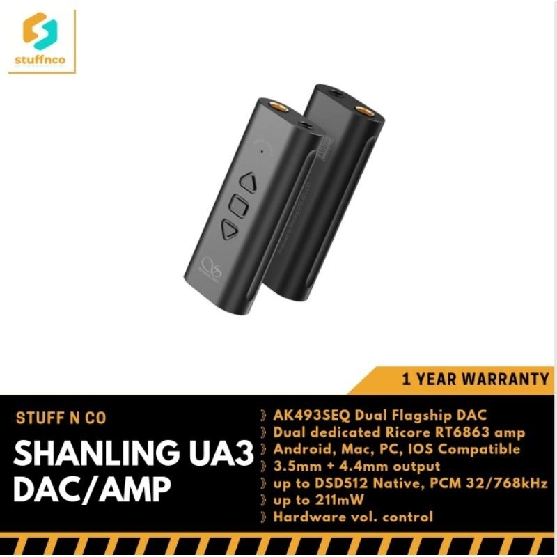 Jual SHANLING UA3 DUAL AK493SEQ DAC/AMP DSD512 PCM768 Android PC IOS DONGLE | Shopee Indonesia