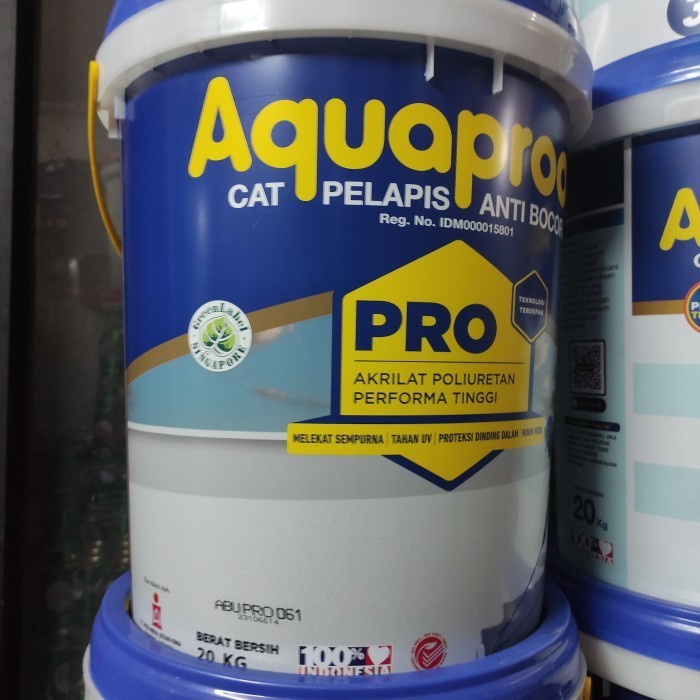 Jual AQUAPROOF PRO PELAPIS ANTI BOCOR / WATERPROOFING / PAIL / 20KG / 20 KG - Putih | Shopee ...