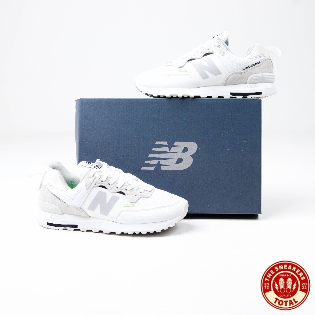Jual Sepatu New Balance ML 574 IDE White Grey - NB 574 (Total Sneakers ...
