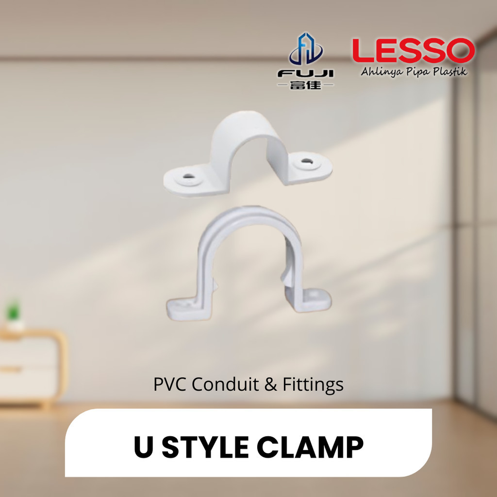Jual Klem Lesso U Style Conduit | Shopee Indonesia
