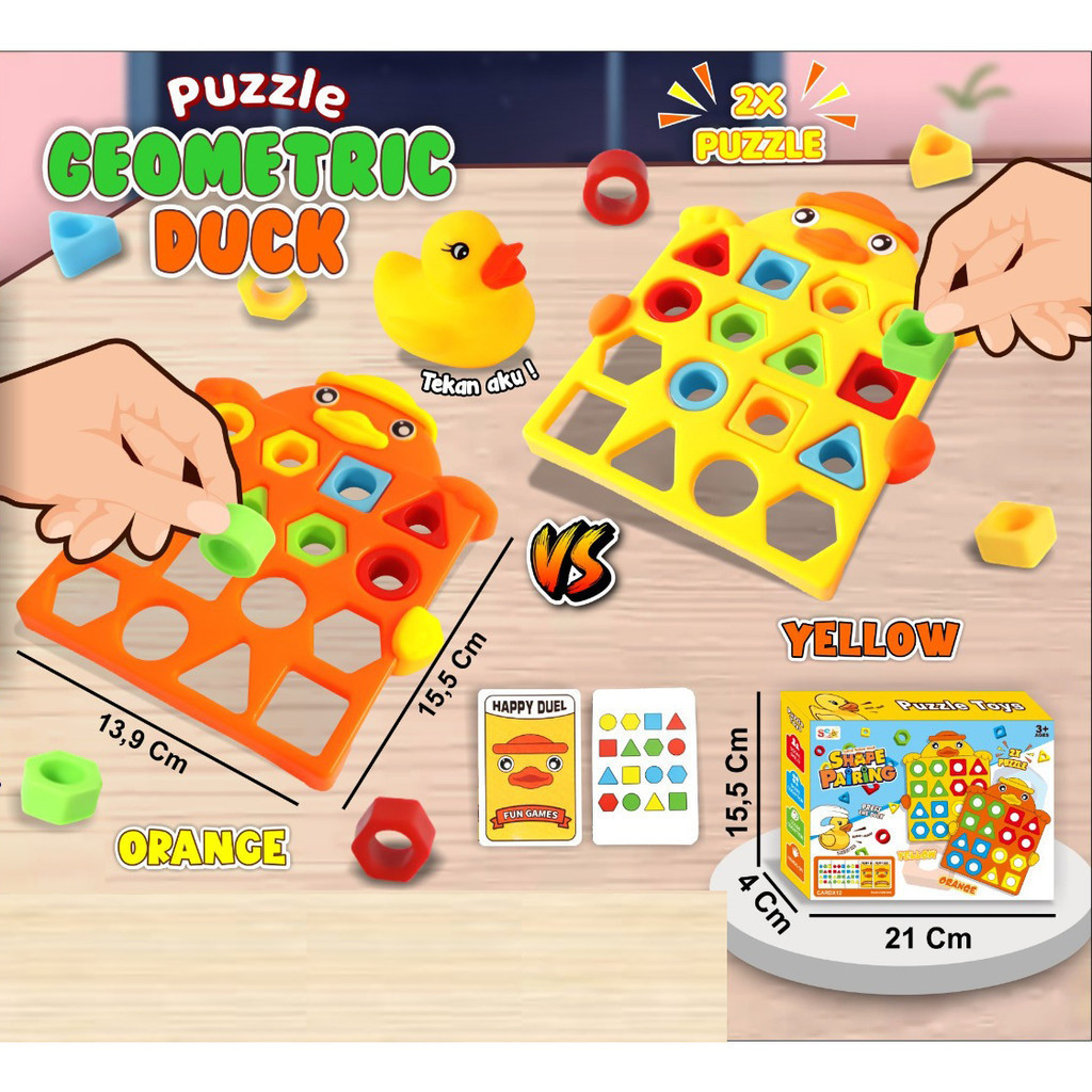Jual Mainan Edukasi Puzzle Geometric Board Matching Shape / Papan ...