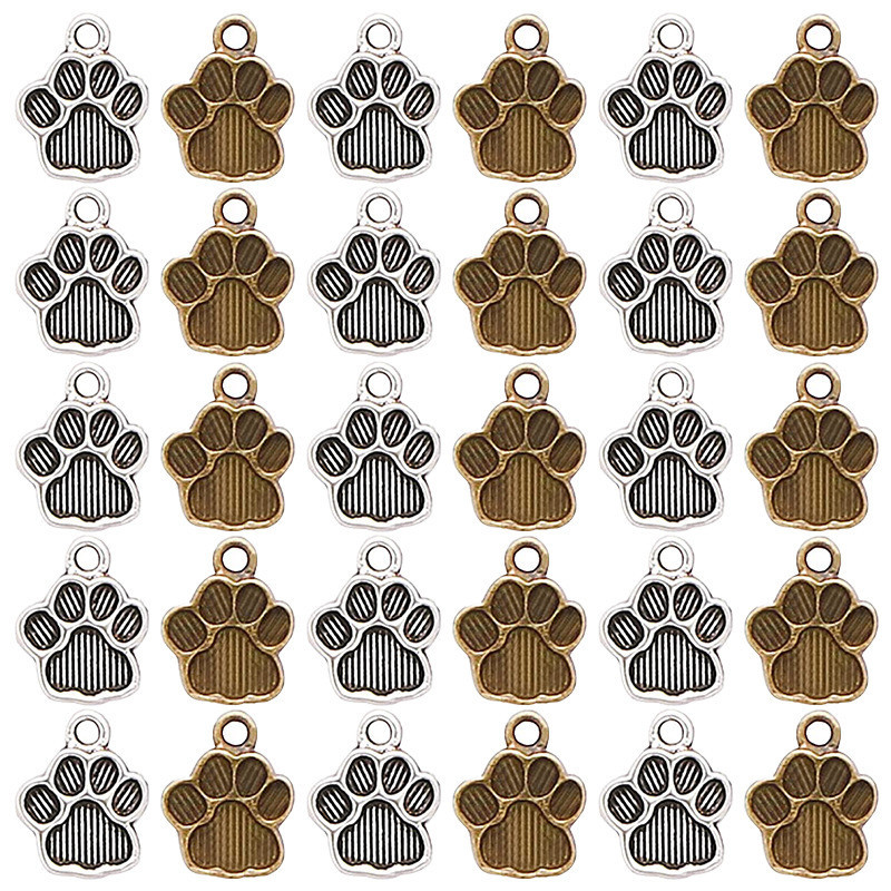 Jual ( 1 pcs ) Bahan Craft Carm Liontin Caties Telapak kucing | Shopee ...