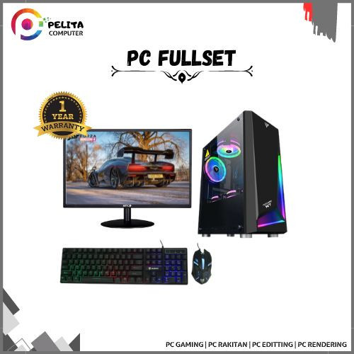 Jual Pc core i5 3470 fulset led monitor 19in ssd 256gb ddr3 16GB office sekolah kantor komputer ...